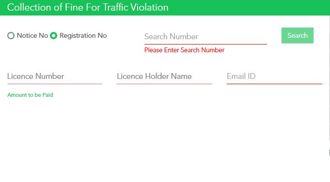 How to pay Traffic Fines - RTO Karnataka