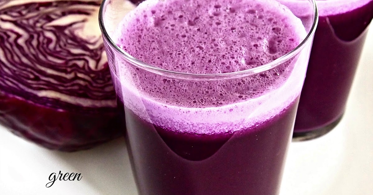 Green Raw Cuisine: Zumo de col lombarda,una delicia / Red cabbage juice ...