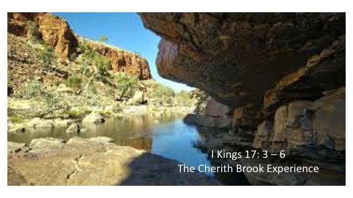 THE CHERITH BROOK EXPERIENCE: MCDONALD'S PERSONAL EXPERIENCE