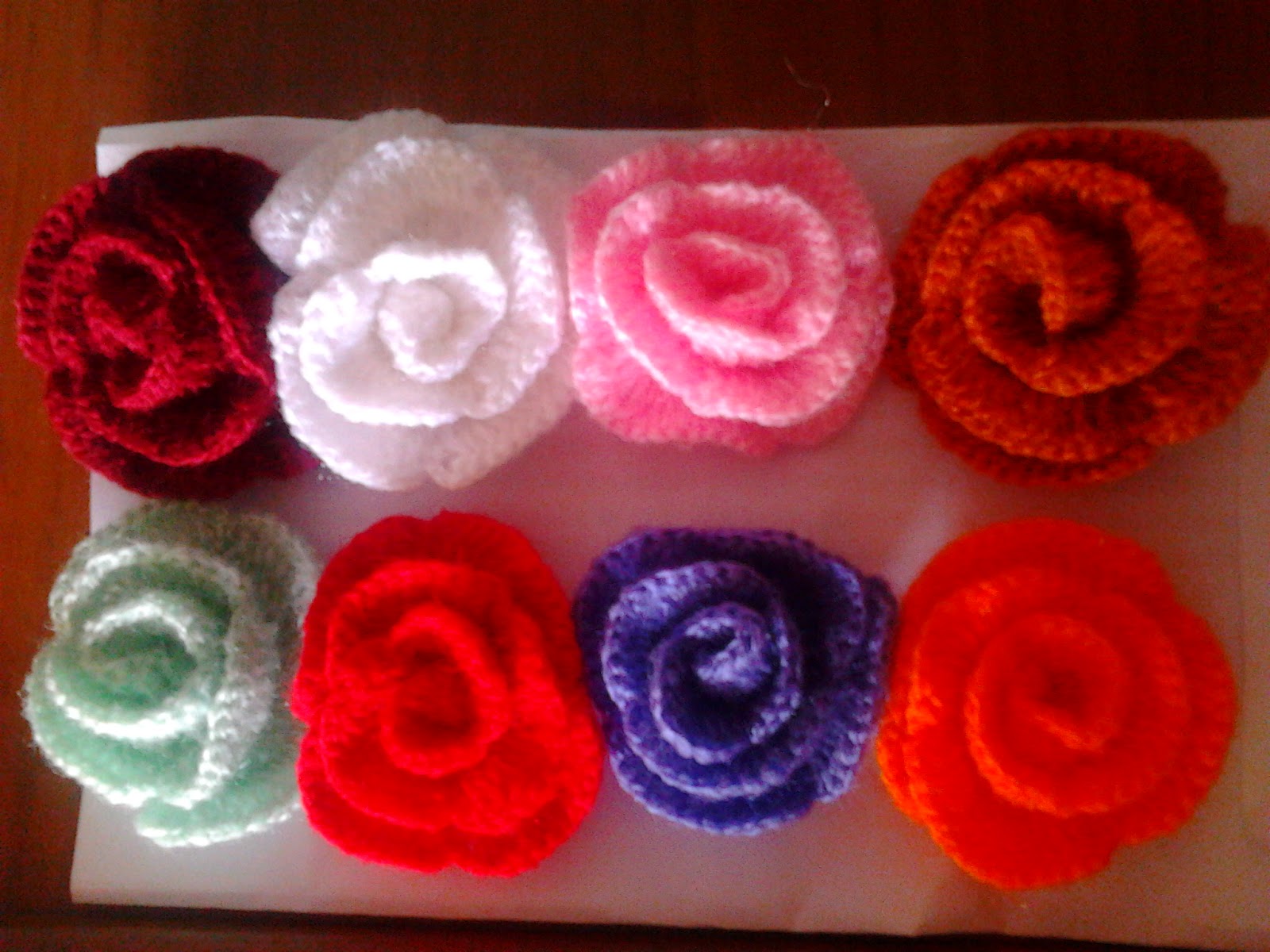 Pola Bunga Cantik: Pola bunga mawar Gulung (ROLL ROSE FLOWER PATTERN)