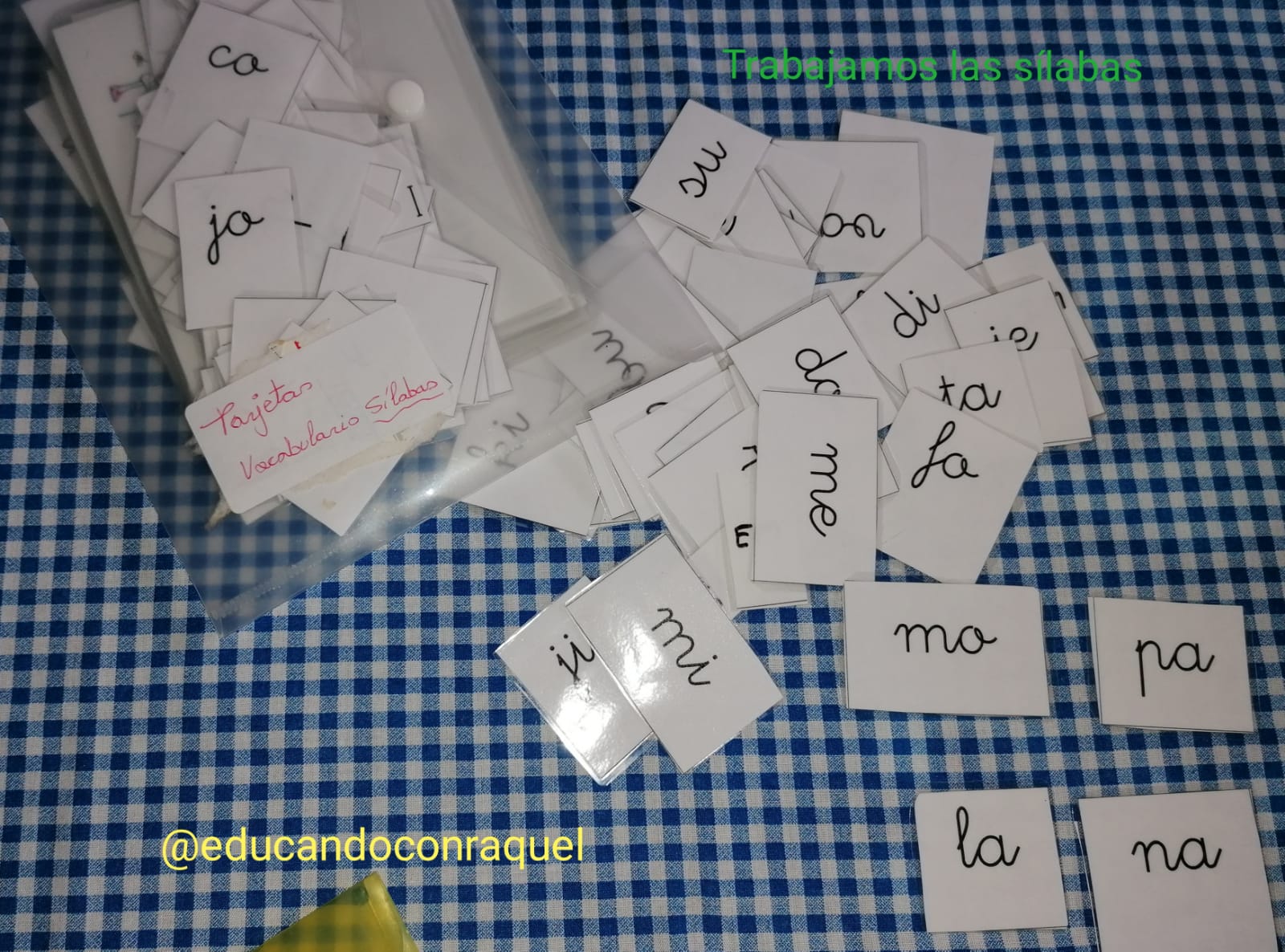 Educando con Raquel: Bingo de Sílabas