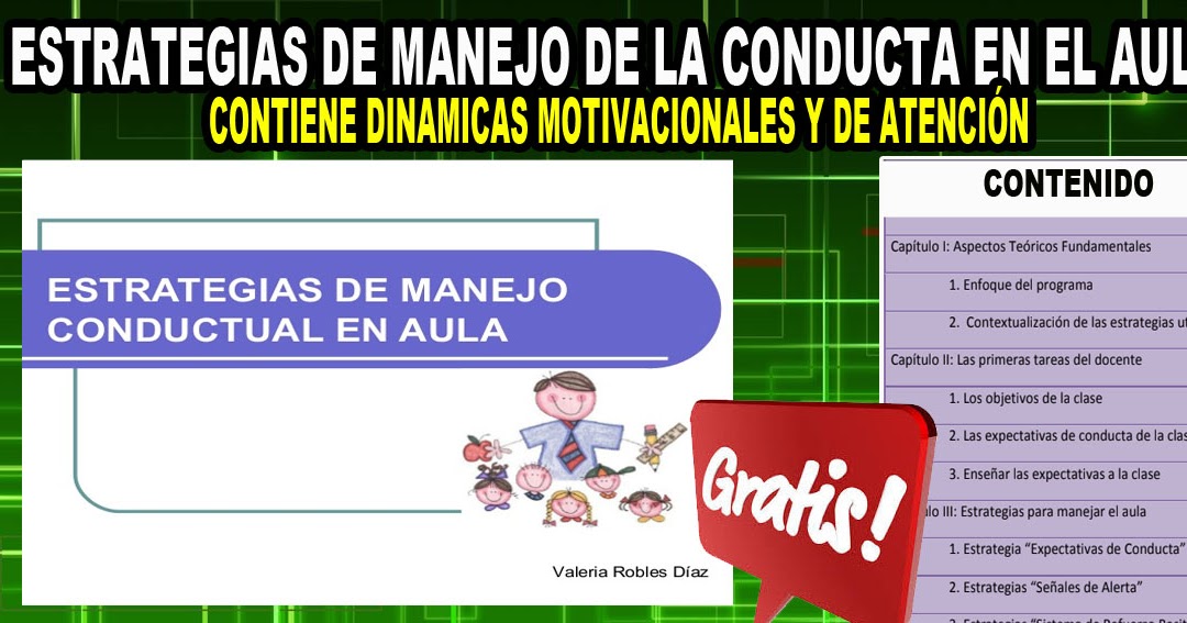 Libro de estrategias de manejo conductual en el aula. ~ Recursos Educativos