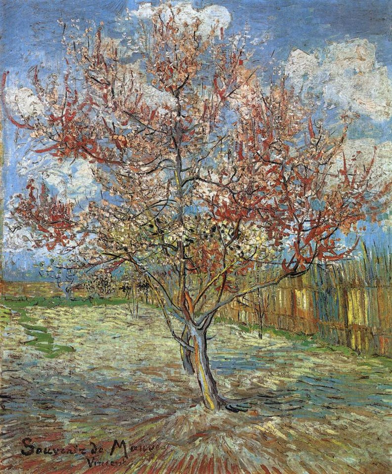 Vincent van Gogh: Pink Peach Tree in Blossom (Reminiscence of Mauve ...