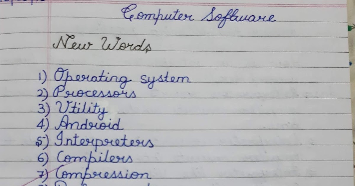 Computer subject : Both chapters solutions notebook and workbook
