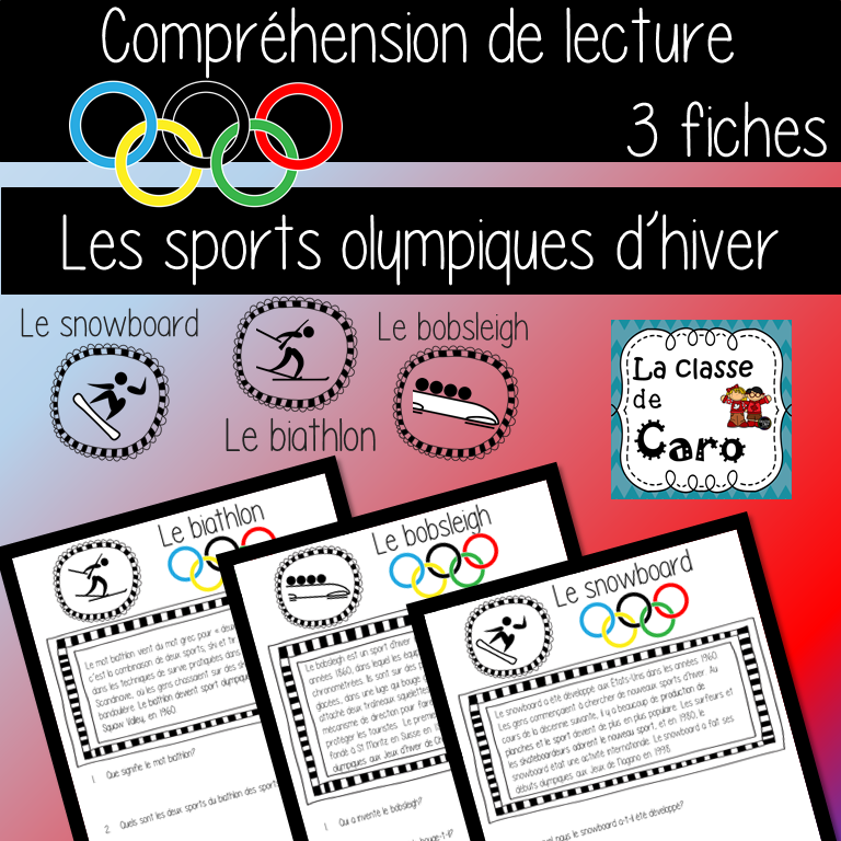 la classe de caro.: Les olympiques d'hiver
