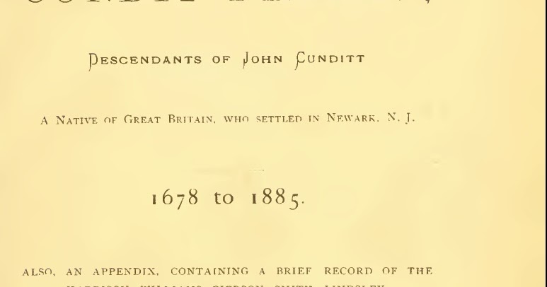 Ohio County, Kentucky History: Condit Family