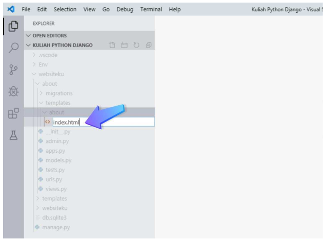 Memahami URL, Views, dan Template Django Framework - Contoh Aplikasi