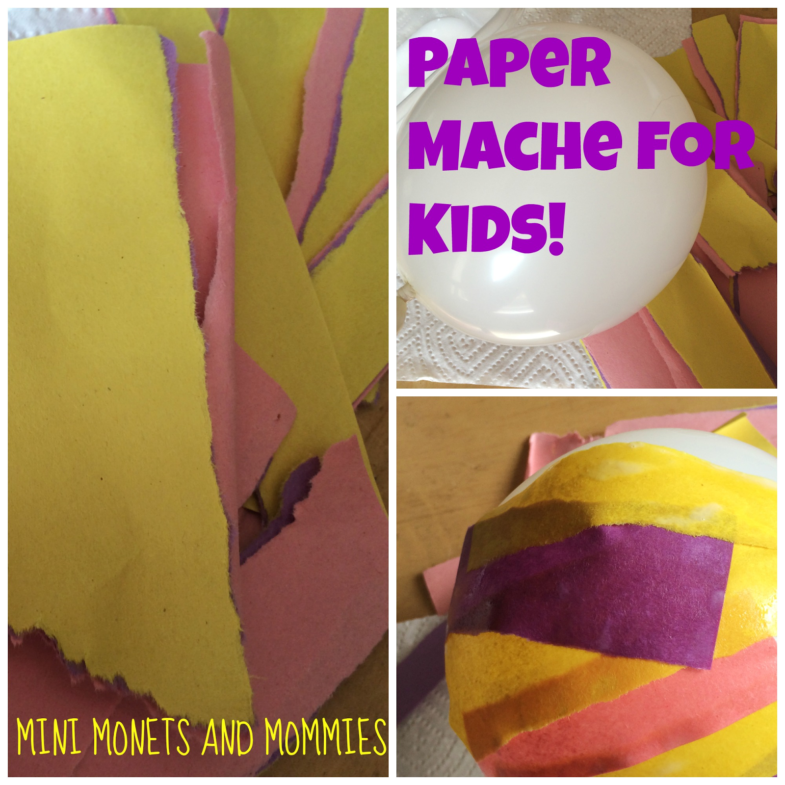 Mini Monets and Mommies: Kids' Paper Mache Sculpture Activity