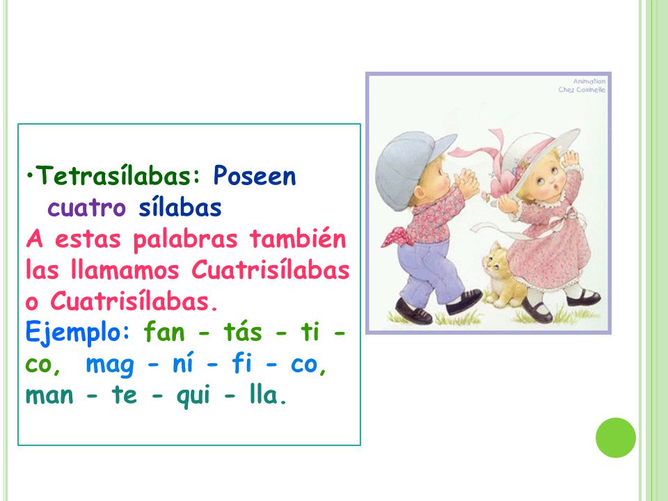 COLORIN COLORADO. 3º DE PRIMARIA: Clasificación de palabras según sus ...