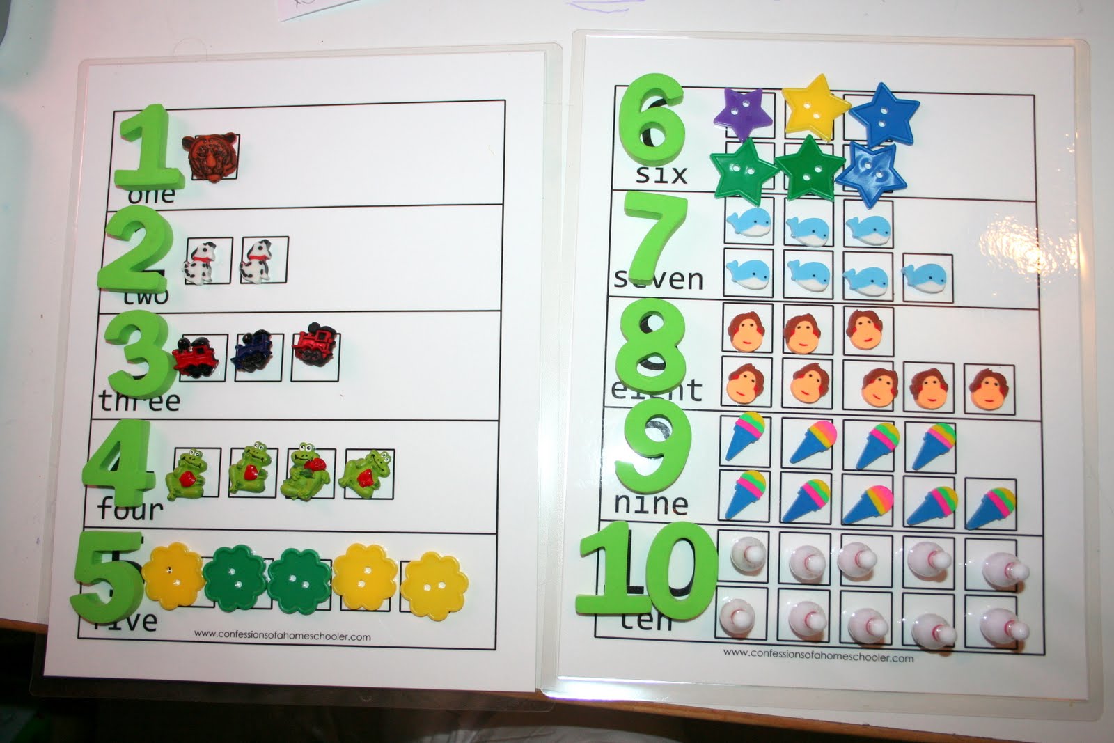 Our Country Road: Number Boxes and Counting Mats