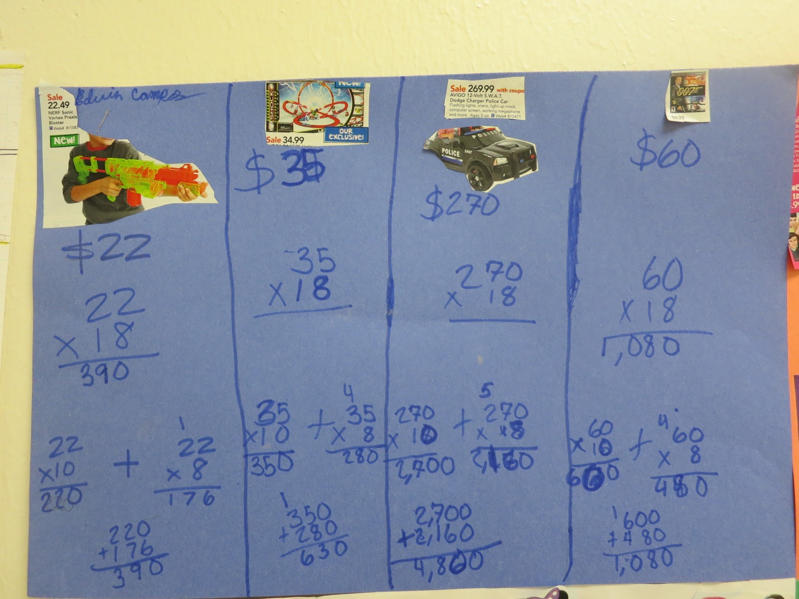 Daniels Dracology Chronicles: 2 digit by 2 digit Multiplication using ...