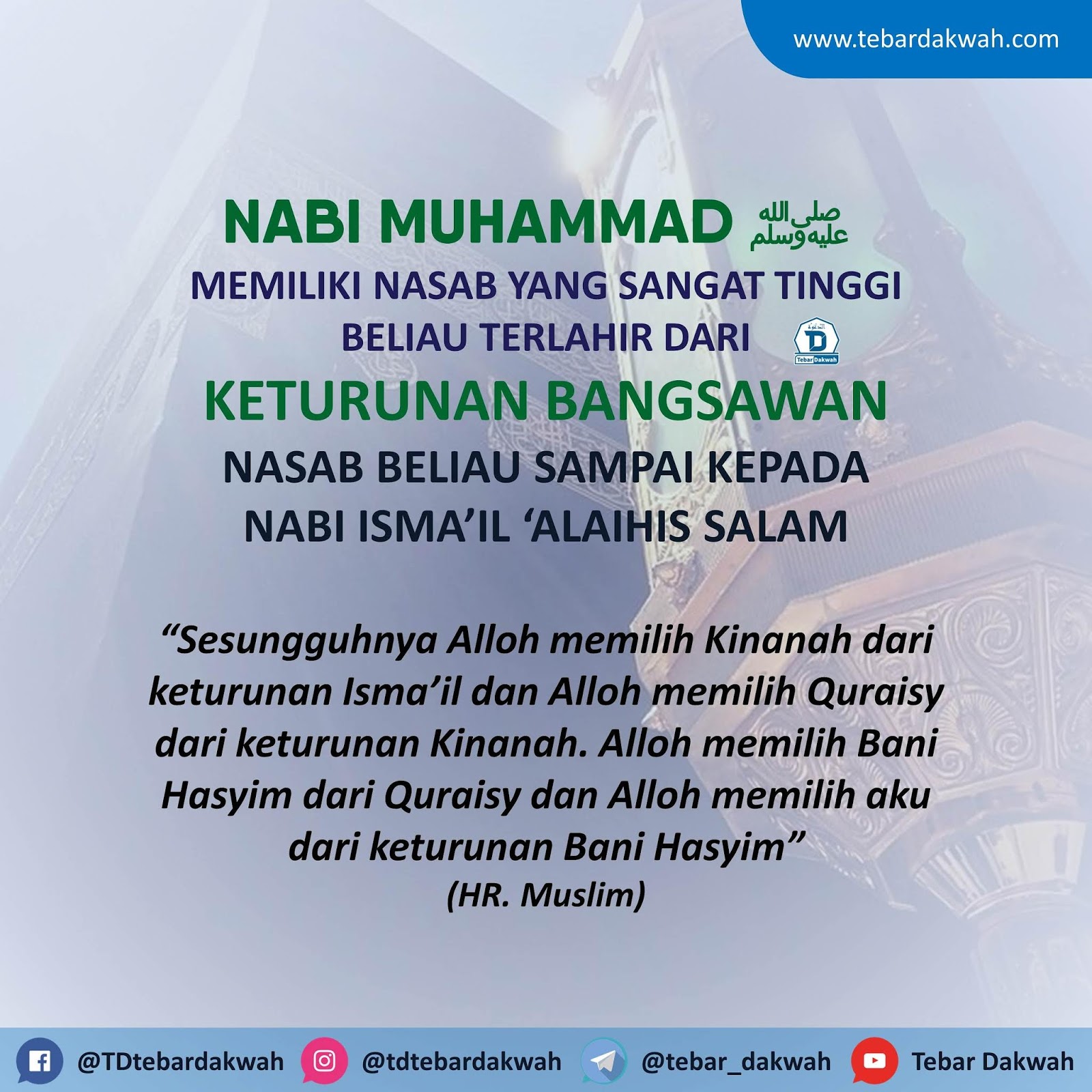 Nasab Rasulullah Shollallahu alaihi wa sallam