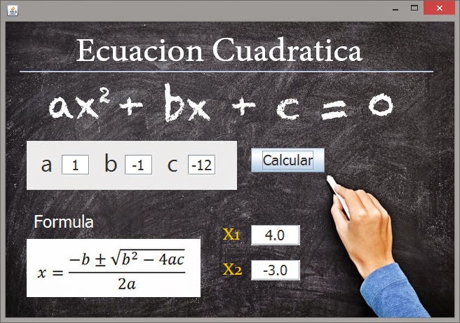 программист Artyom | -: Ecuacion Cuadratica Java