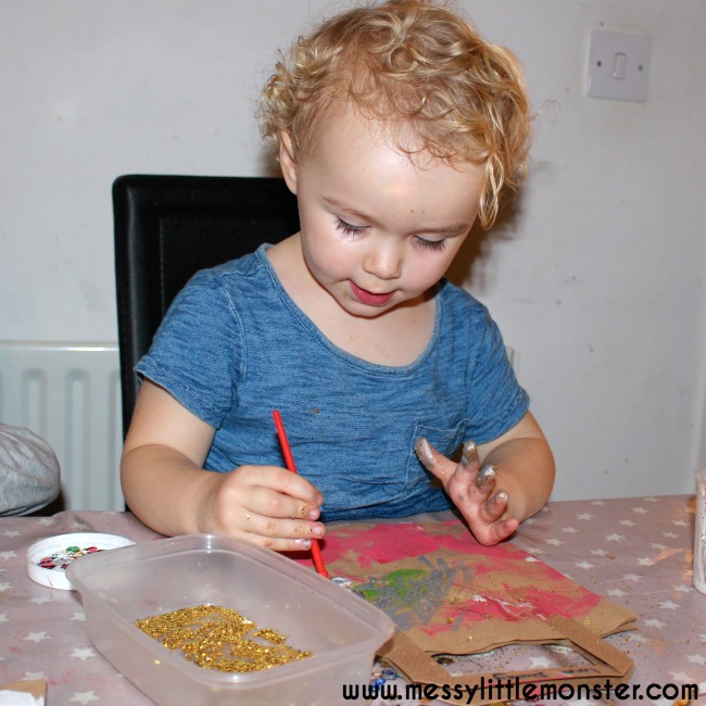 Homemade Christmas Gift Bags - Messy Little Monster