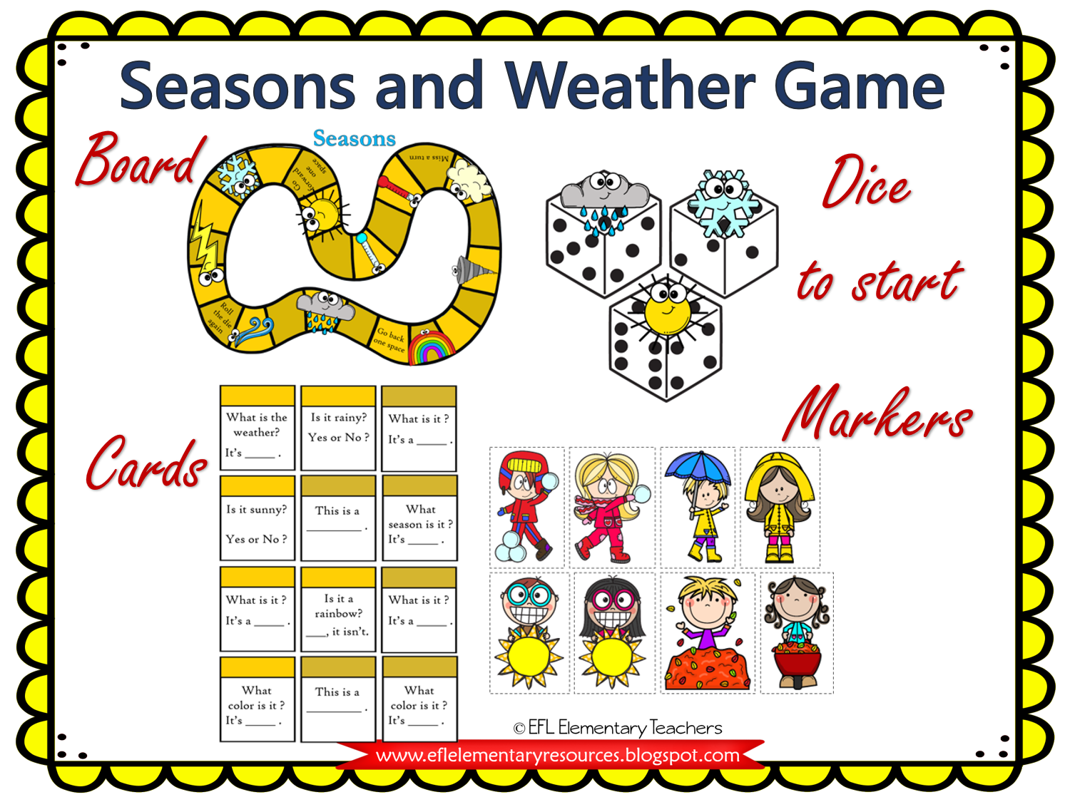 EFL Elementary Teachers SEASONS And Weather efl-elementary-teachers-seasons-and-weather