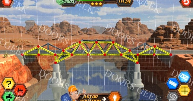 Bridge Construction Simulator [Medium] Level 21 ~ Doors Geek