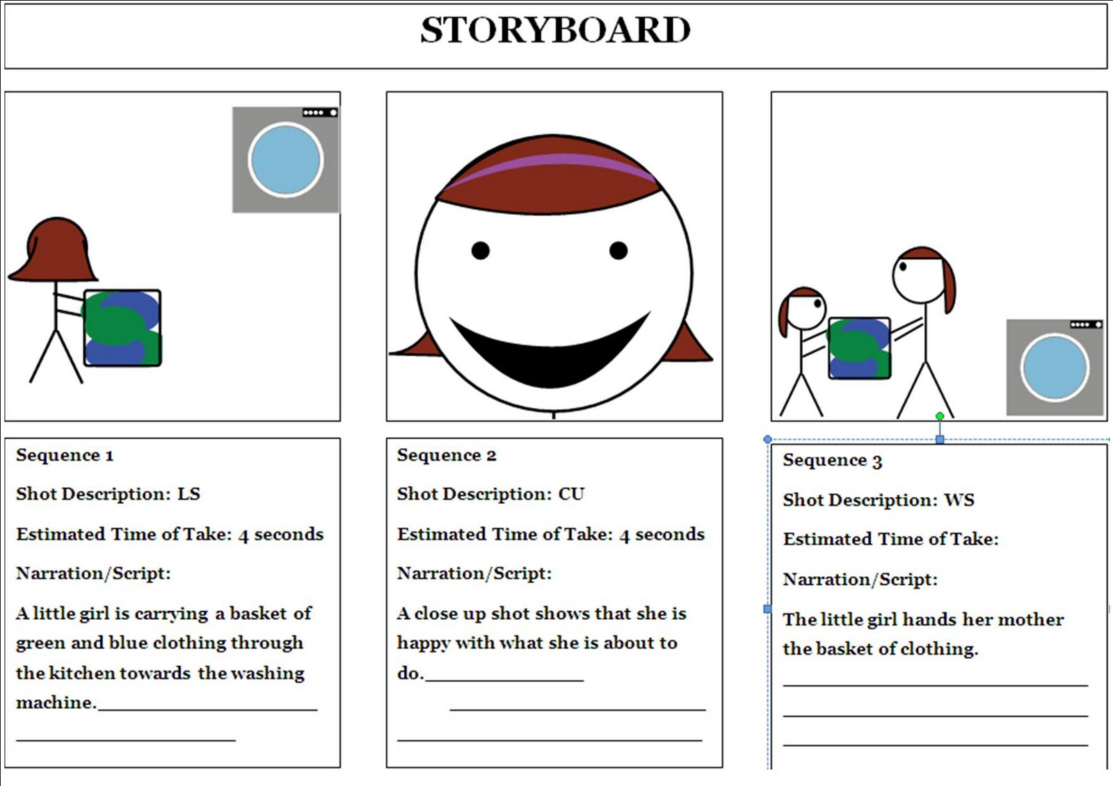 Persil Advertising Project: Storyboard (Advert 1)