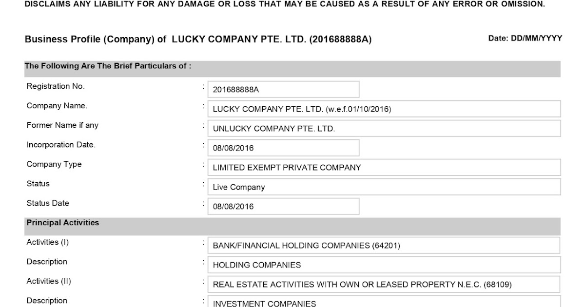 Since 2017: 싱가포르에서 사업하기 (1) - 사업자등록증 (Bizfile) 보는 방법