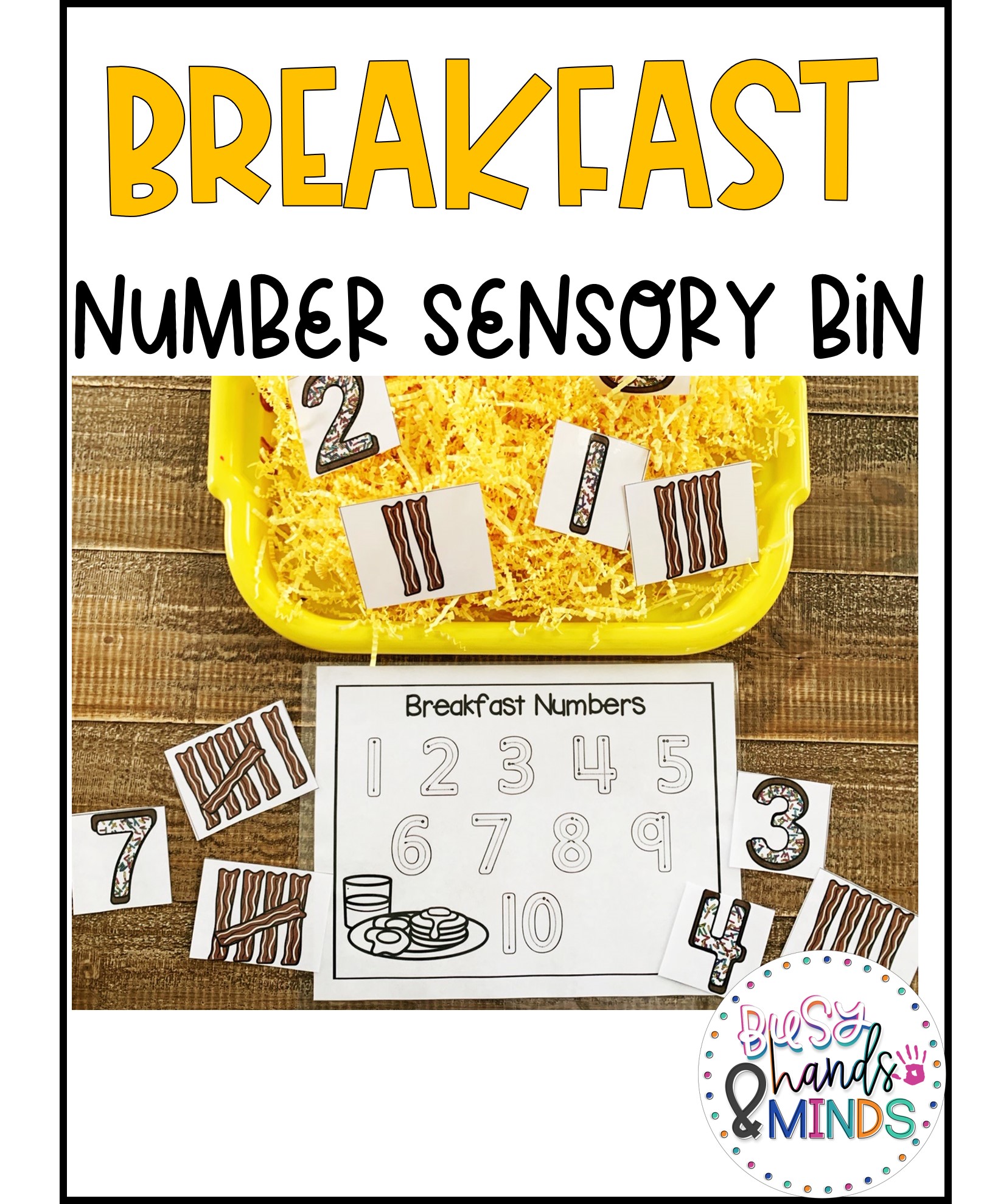 Number Sensory Bins | Busy Hands and Minds