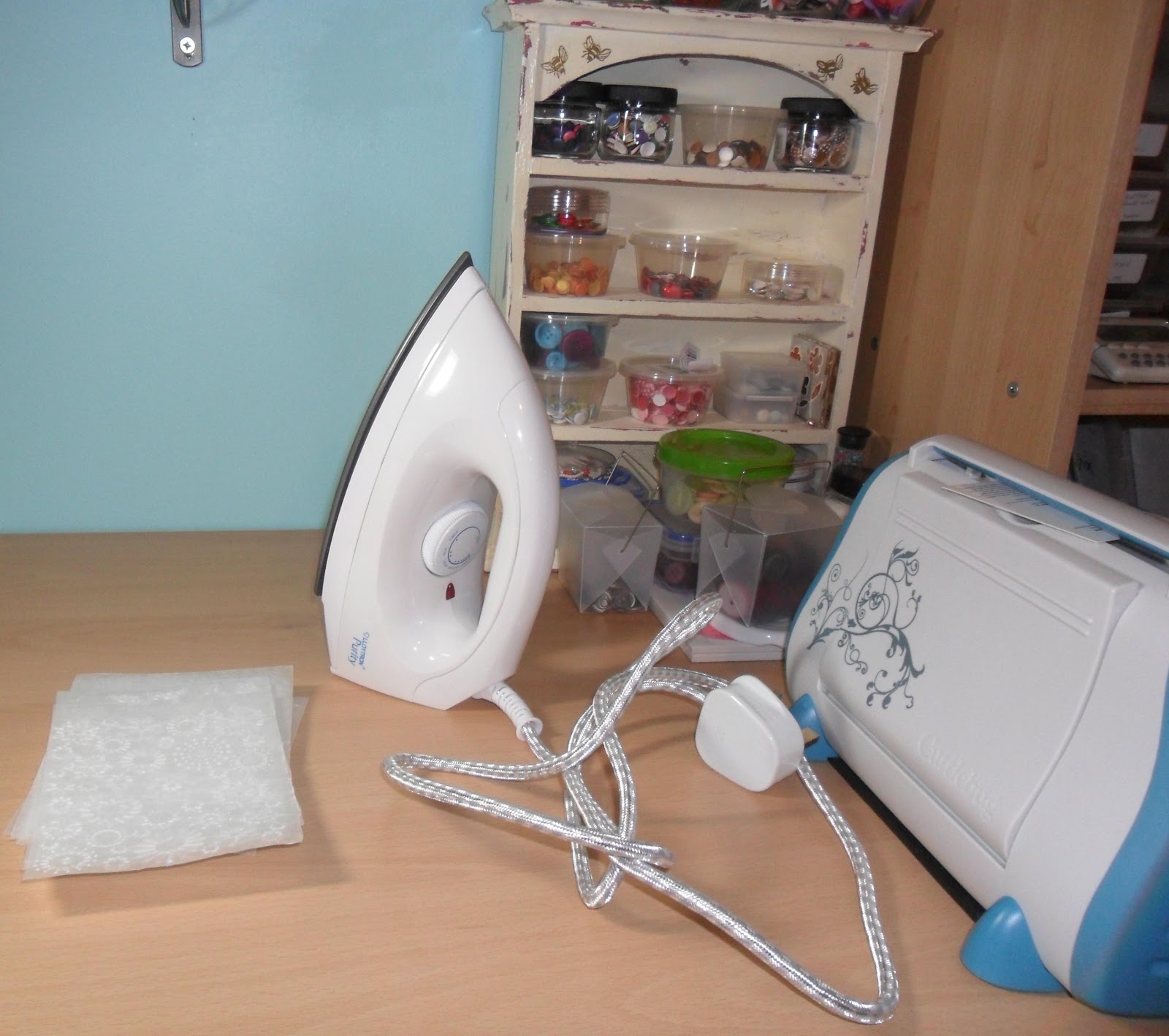 the silverscrapper's craft space: WOYWW 167 - more on that waxing ...