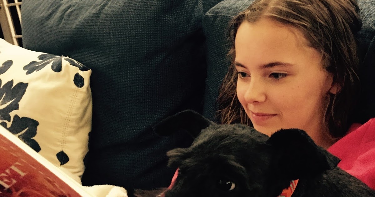 Kimberly Stuart: My daughter is reading one of my books.