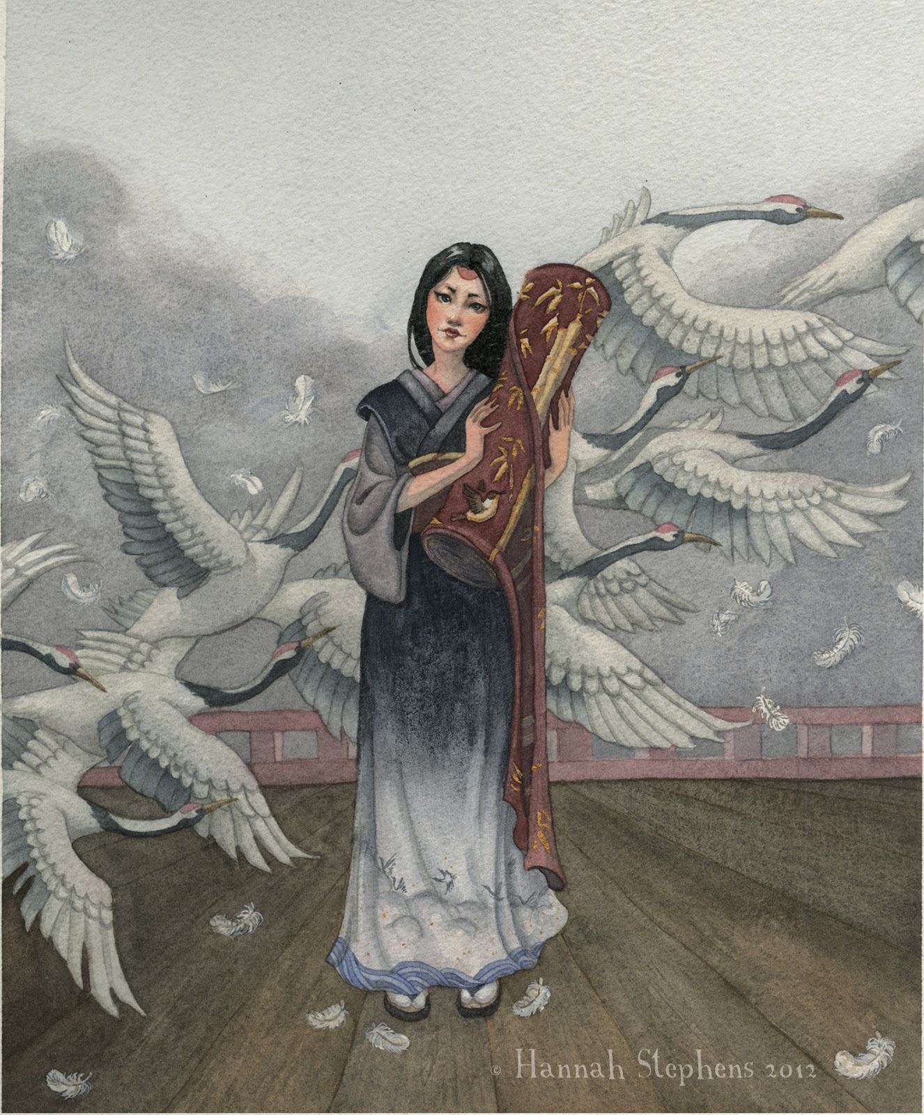 Hannah Stephens Illustration: The Crane Wife