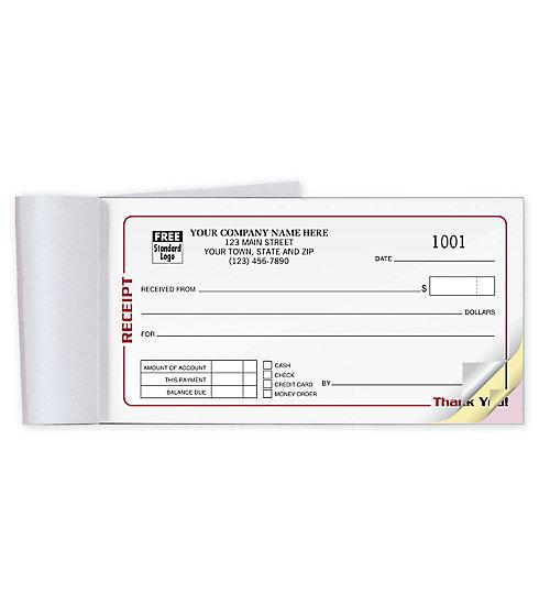 Receipt Books With Company Logo - Collage Template