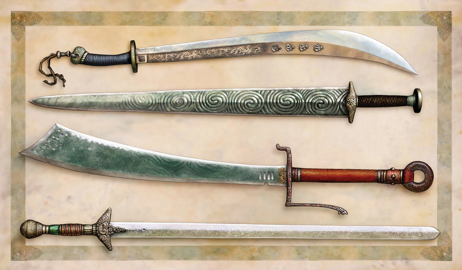 FULL WALLPAPER Old Swords Beautiful Swords full-wallpaper-old-swords-beautiful-swords