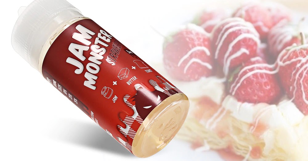 Review Liquid Jam Monster Strawberry 100ml - Vaper Vapers