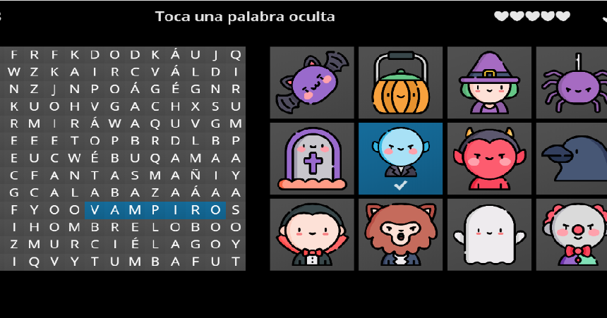 Audición y Lenguaje is coming...: HALLOWEEN: Sopa de letras.