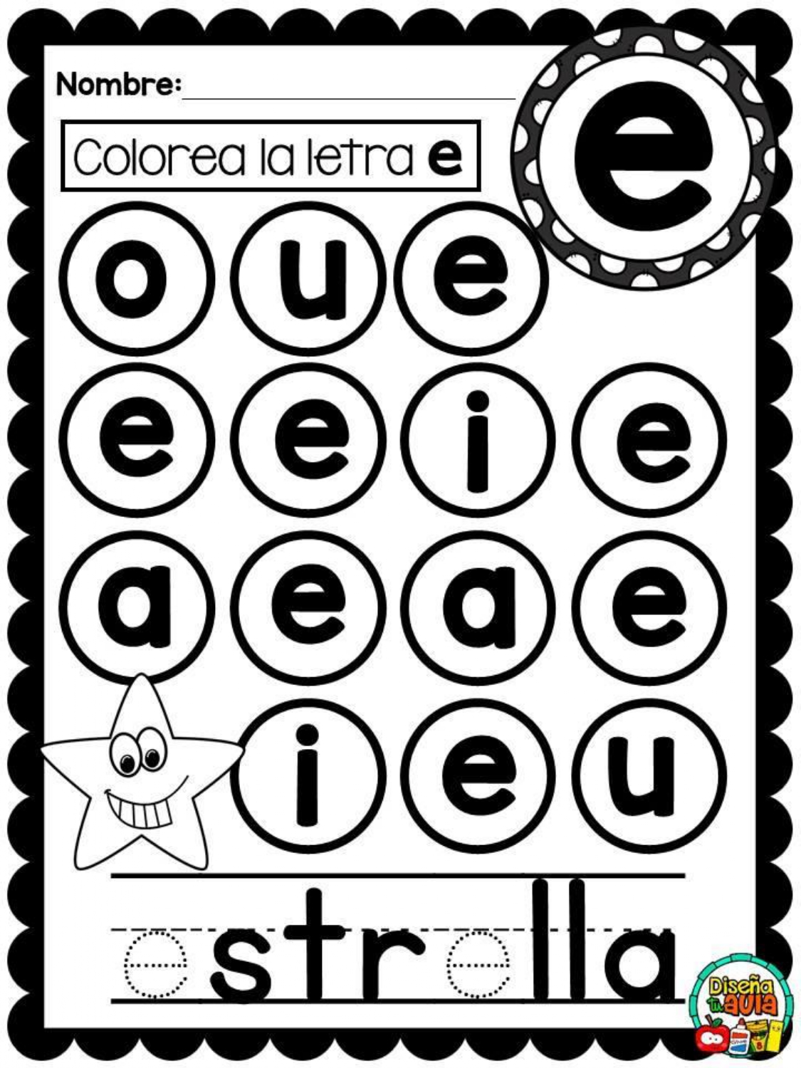 Ejercicios para reconocer las vocales