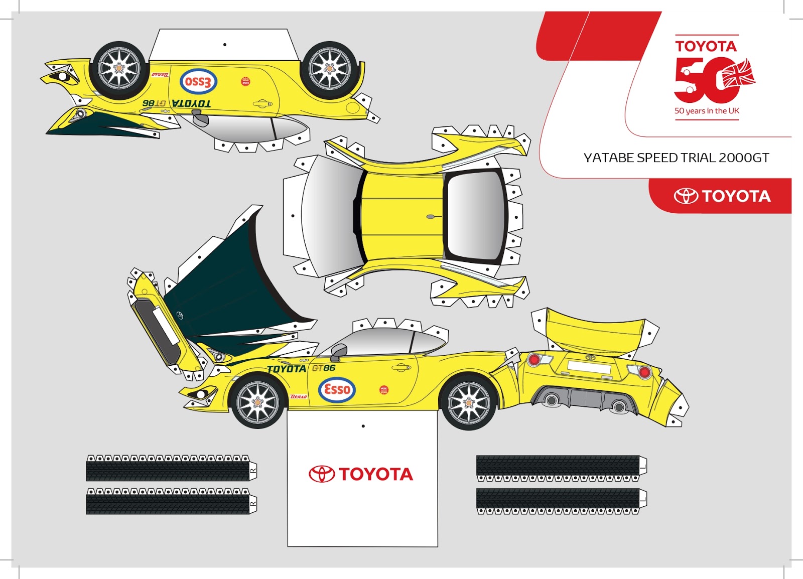 SP. Papel Modelismo: PaperCraft Toyota GT86 inspired by the Yatabe ...