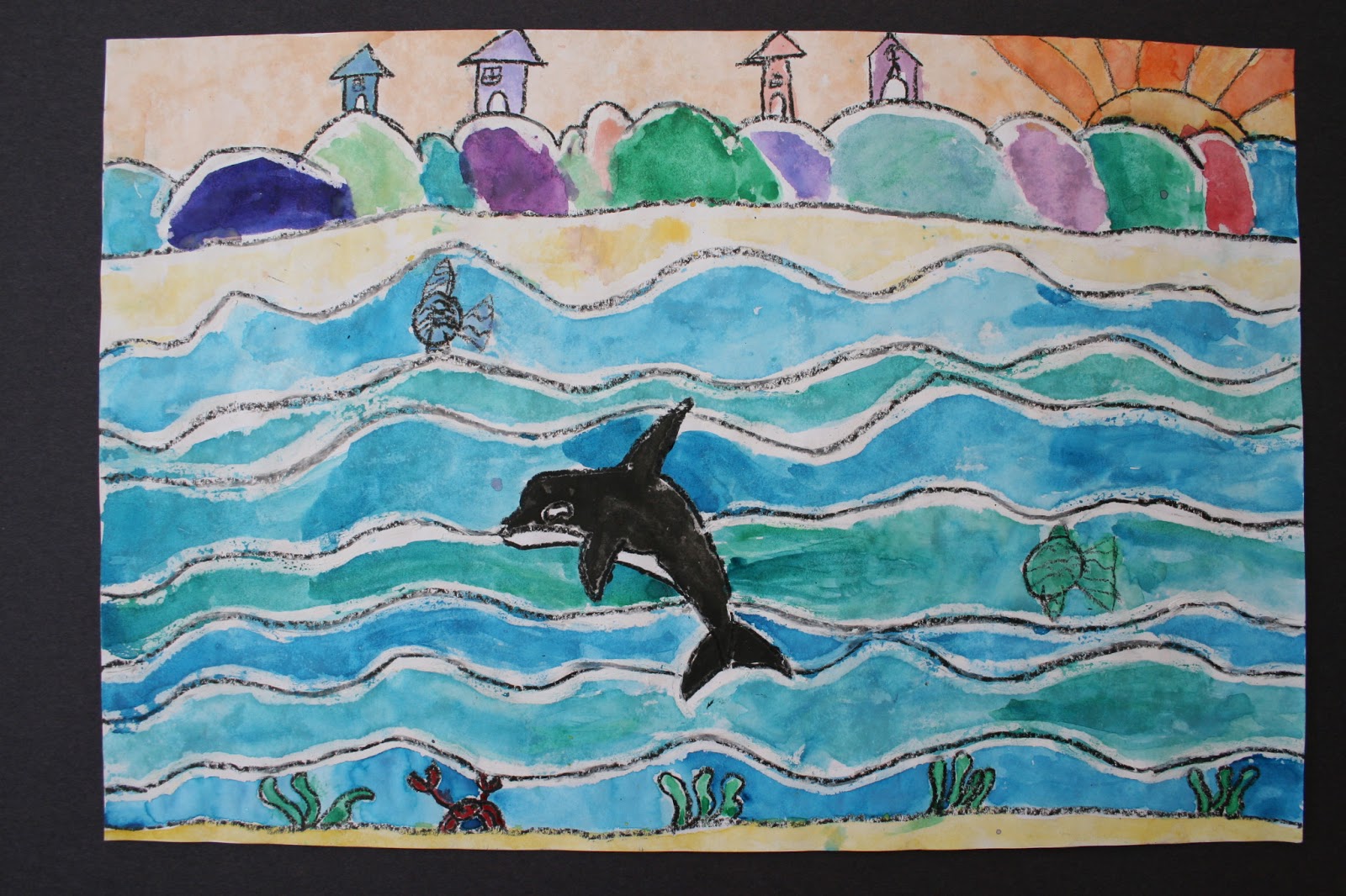 Salem Hyde Artroom : Third Grade Watercolor Whales