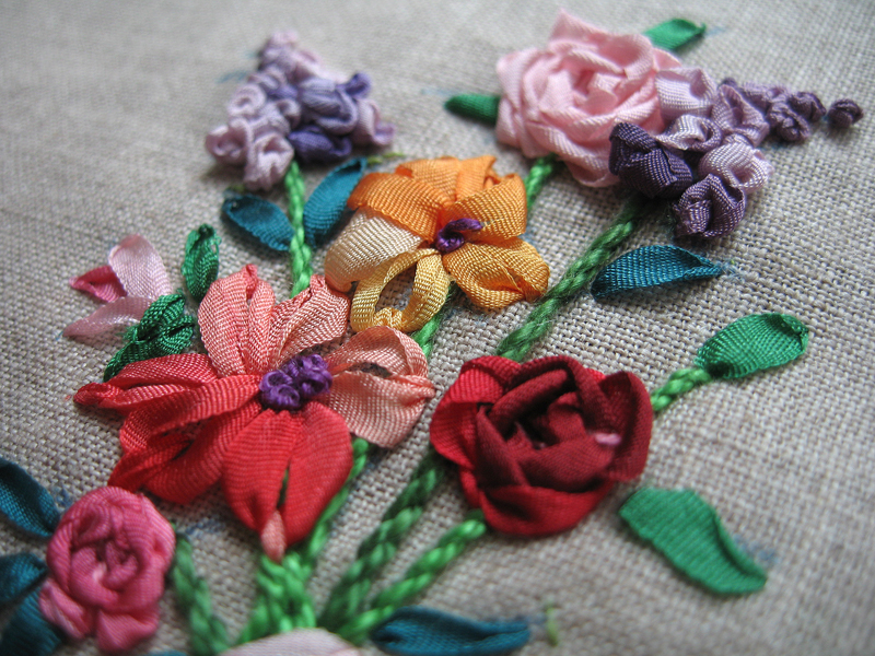 ouvrages Can'elle: Stage de broderie au ruban