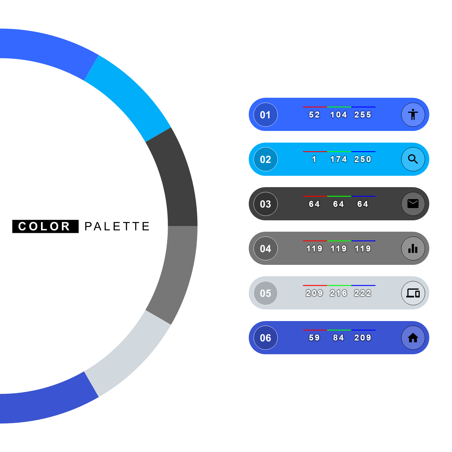 Color Palette 027 - PowerPoint Free