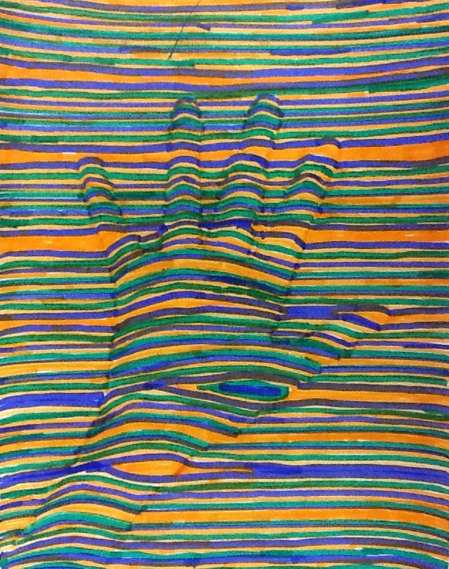 Geisler Art Room: Op Art Hands - 6th Grade