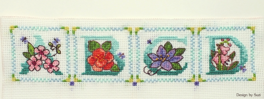 A, B, C, D (Lesley Teare´s ABC Sampler Mystery SAL) - Design by Suzi