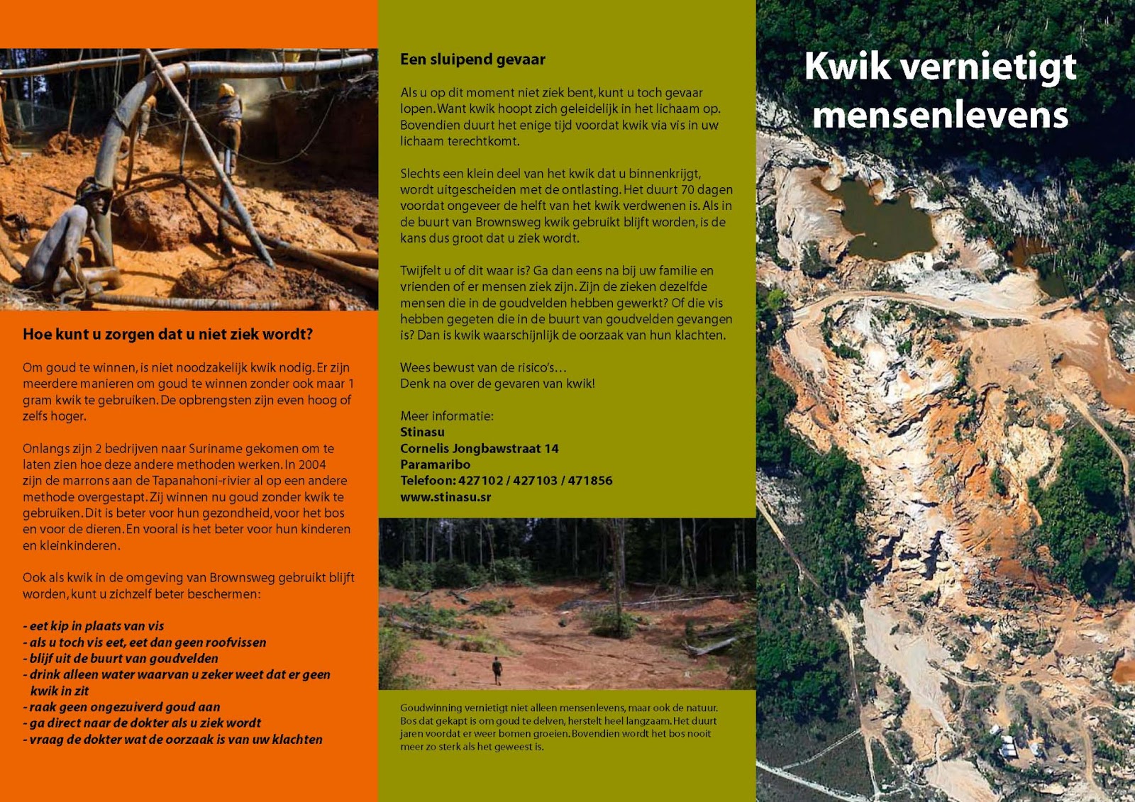 Goudwinning in Suriname: Kwikgebruik schaadt biodiversiteit en ...