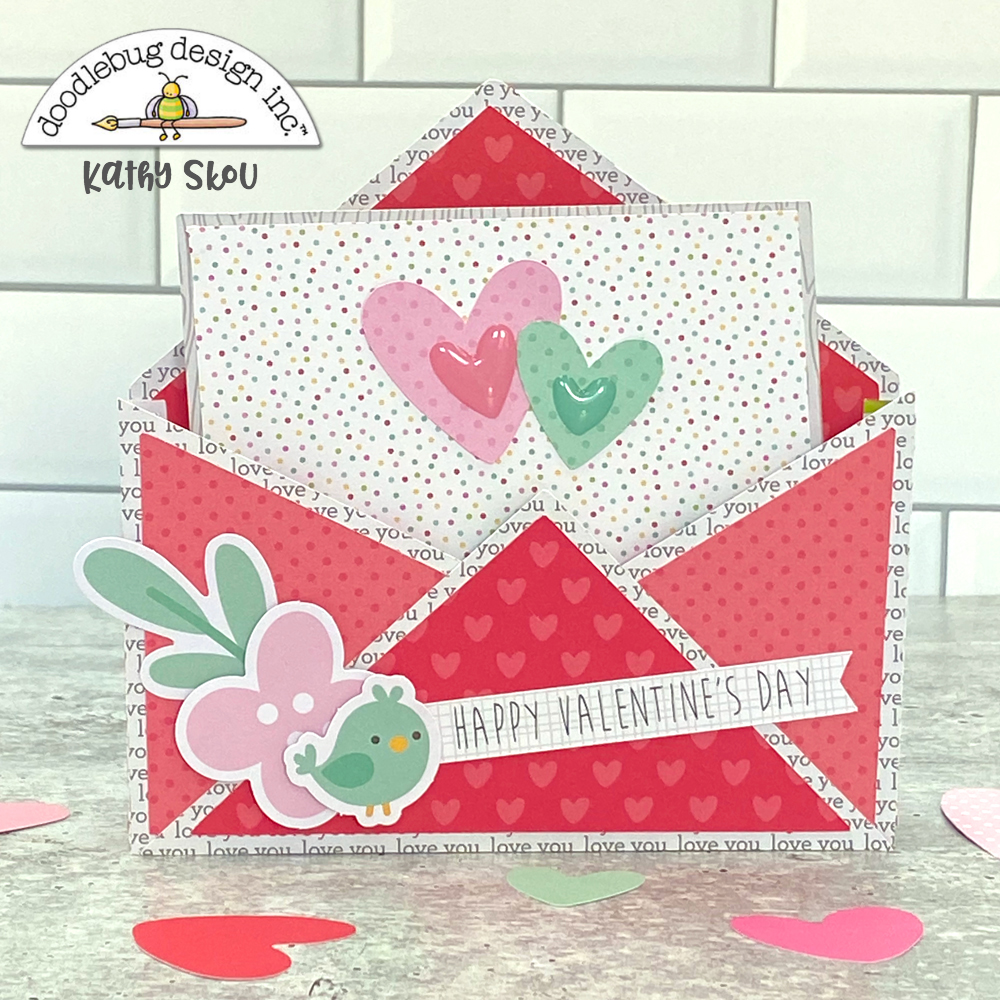 My Happy Place: Doodlebug Design | Love Notes Box Card