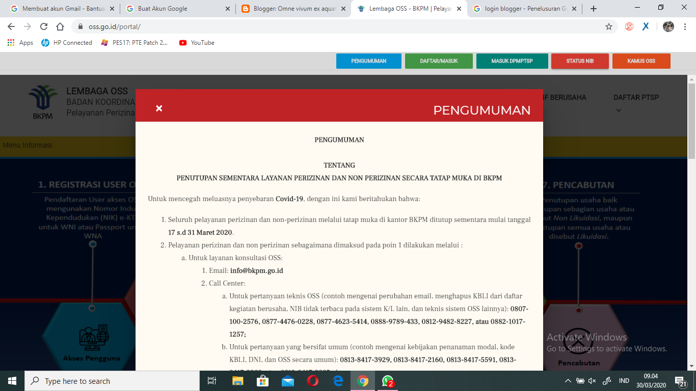 Membuat Izin Usaha Mikro Kecil (IUMK) Melalui oss.go.id