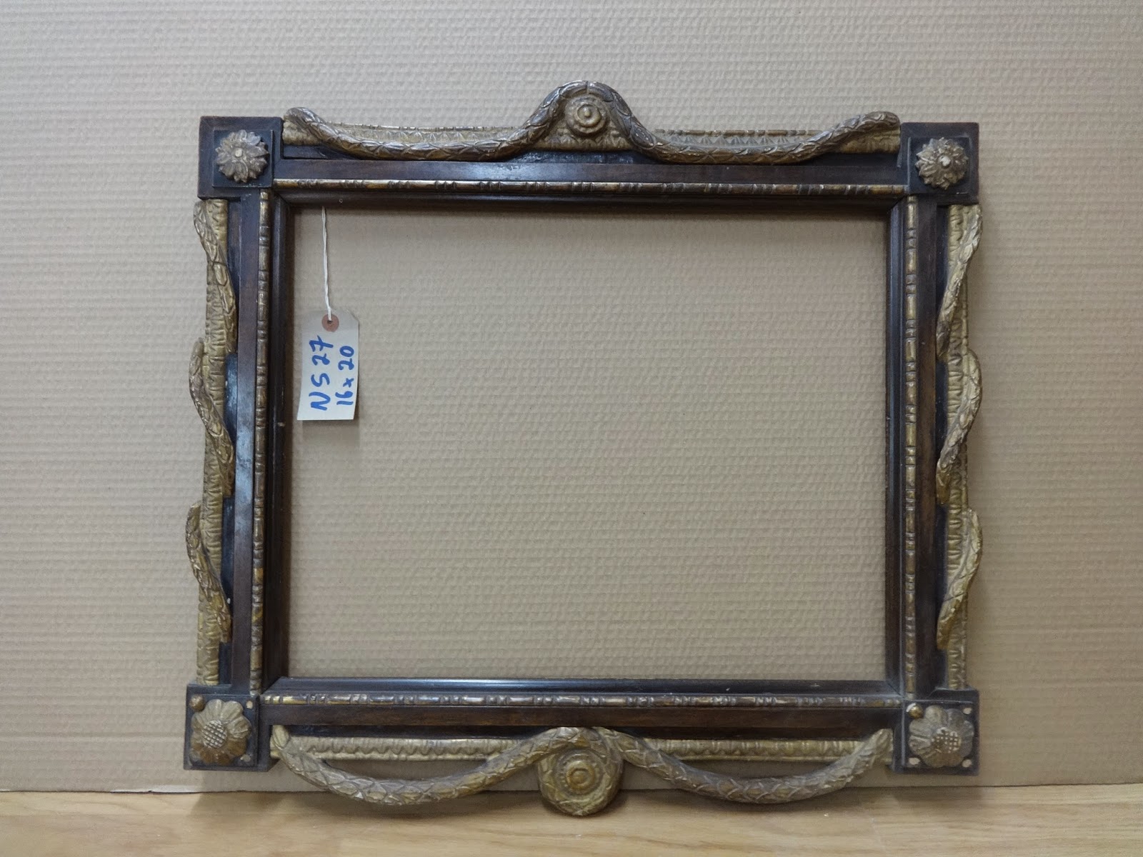Antique Frame Sale: An 18th Century Carved Aedicular Frame