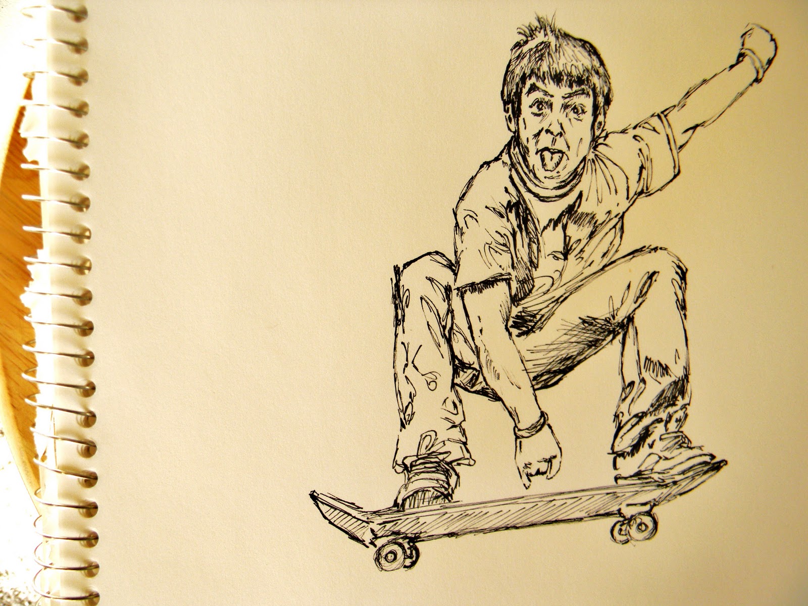 A Drawing A Day - A visual Journal.: SKATEBOARDER