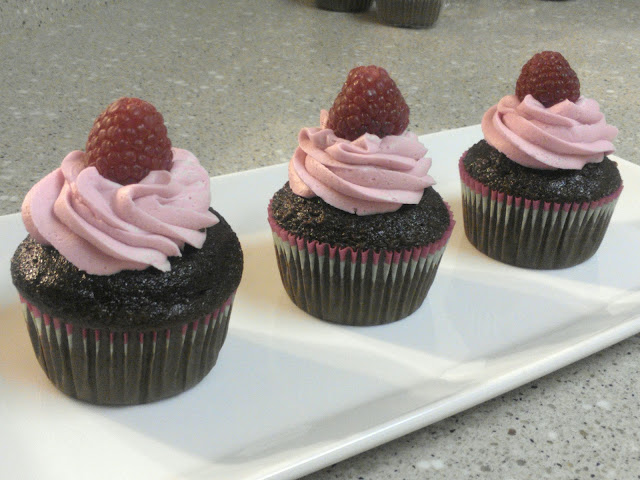 Baker Becky: Chocolate Raspberry Truffle Cupcakes