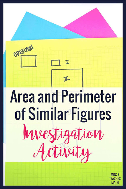 Perimeters and Areas of Similar Rectangles Investigation | Mrs. E ...
