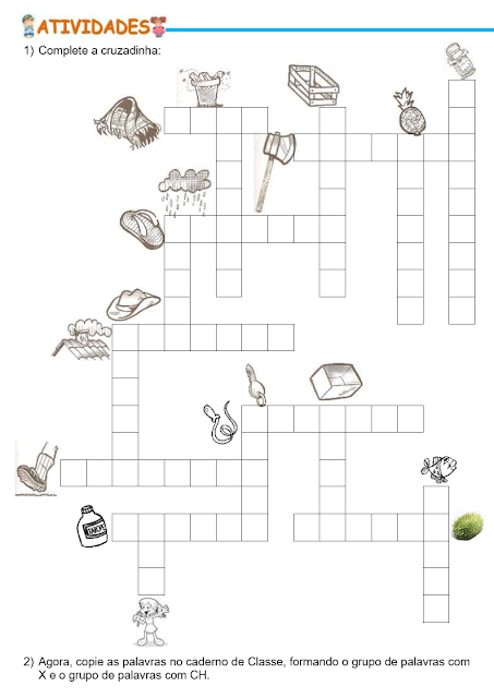 ATIVIDADES PARA EDUCADORES : Texto XERETA e atividade com palavras que têm X ou CH