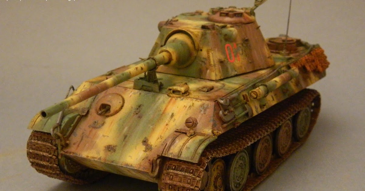 PAULO PANZER MODELLING: PANTHER F (Etape patine) Dragon smart kit réf ...