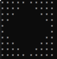 Write a C program to print pattern (Ball pattern). ~ Pyapiras
