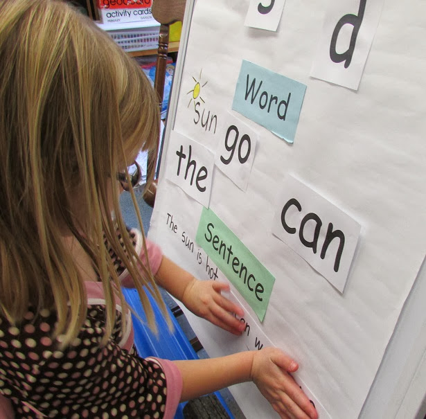 Kindergarten: Holding Hands and Sticking Together: Letter-Word-Sentence ...