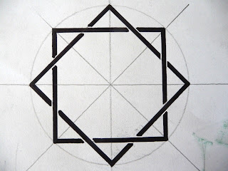 primaria al compás: Estrella de 8 puntas