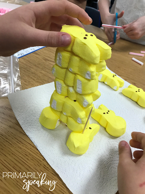 Learning with Peeps {Poetry and a STEM Challenge} | Primarily Speaking